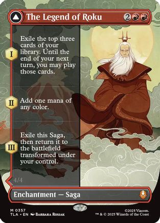 The Legend of Roku (Borderless) (TLA-357) - Avatar: The Last Airbender ...